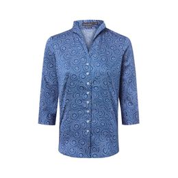 Franco Callegari Bluse in indigo weiß - 0065 | Gr.: 46
