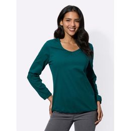 Sieh an! Langarm-Shirt in petrol | Gr.: 42