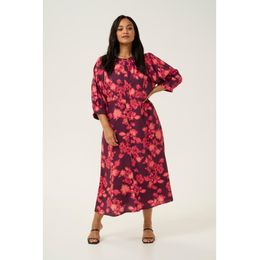 Kaffe curve Kleid KCmaddi Regular fit in Red Tone Graphic Print | Gr.: 48