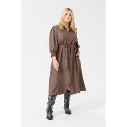 Kaffe curve Kleid KCellinor Regular fit in Deep Taupe CC | Gr.: 46