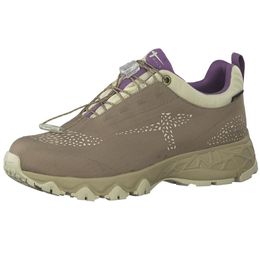 Tamaris Sneaker Damen Größe 38 beige / oliv / dunkellila