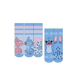 Lilo and Stitch Lilo & Stitch 2-Paar Anti-Rutsch-Socken Kinderstr&uuml;mpfe mit Motiv 31/34 | Gr.: 27-30