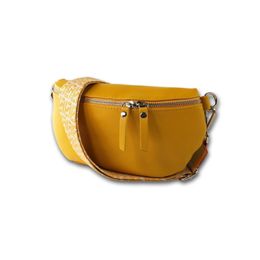 Leder Gürteltasche Toscanto Tasche gelb, mehrfarbig ca. 25cm | Gr.: onesize
