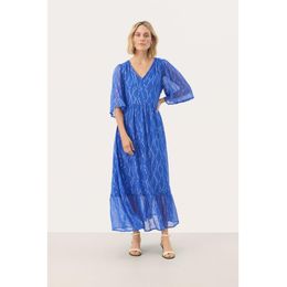 PART TWO Kleid TerjaPW Gerade Passform in Amparo Blue Lurex | Gr.: 40