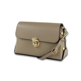 Leder Umhängetasche Toscanto Tasche taupe, beige ca. 22cm | Gr.: onesize