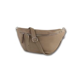 Leder Gürteltasche Toscanto Tasche beige, taupe ca. 37cm | Gr.: onesize