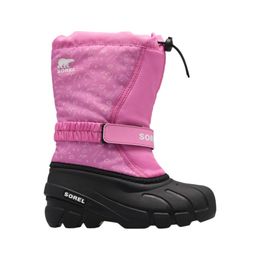 Sorel Snowboots 'Flurry' Jungen Gr&ouml;&szlig;e 28 rosa / schwarz / wei&szlig;