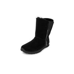 vitaform Veloursleder & Doubleface Stiefeletten in schwarz | Gr.: 36