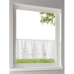 Heine Querbehang in wei&szlig;-beige | Gr.: 45-cm
