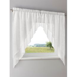 Heine Gardine in wei&szlig; | Gr.: 120-x-120-cm