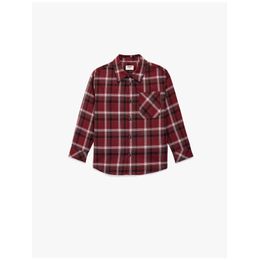 KOTON SHIRTS LS in Bordo Karomuster | Gr.: 13-14 Jahre