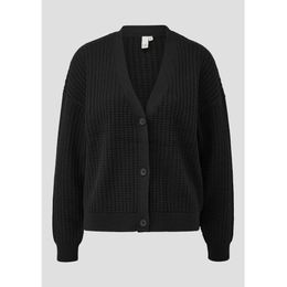 QS Strickjacke in 9999_schwarz | Gr.: L