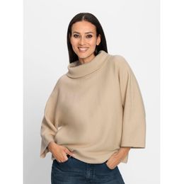 Heine 3/4 Arm-Pullover in beige | Gr.: 48