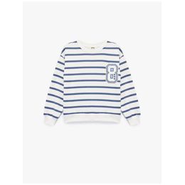 KOTON SWEATSHIRTS in Blau Gestreift | Gr.: 7-8 Jahre