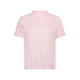 Calvin Klein Jeans T-Shirt 'CLASSIC' Damen Gr&ouml;&szlig;e XXS rosa / wei&szlig;