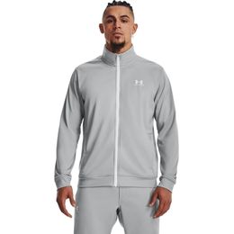 Under Armour Trainingsjacke "Sportstyle Tricot Jacket" in Grau | Gr.: L