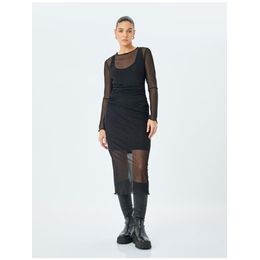 KOTON Kleid in Schwarz | Gr.: XL