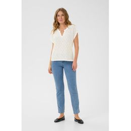 Kaffe Kurzarm-Bluse KAtio Regular fit in Chalk | Gr.: XS