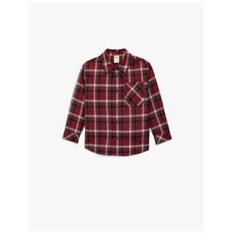 KOTON SHIRTS LS in Bordo Karomuster | Gr.: 80/86