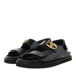 Valentino Garavani Sandalen - Sandal Vlogo - Gr. 37 (EU) - in Schwarz - f&uuml;r Damen
