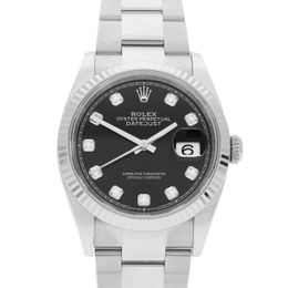 Rolex Uhren - Datejust - Gr. unisize - in Schwarz - f&uuml;r Damen