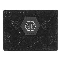 Philipp Plein Portemonnaies - Inhaber Von Kreditkarten Monogram Mit Schmuckstein - Gr. unisize - in Schwarz - f&uuml;r Damen