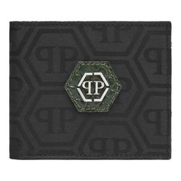 Philipp Plein Portemonnaies - Franz&ouml;sische Brieftasche Monogram - Gr. unisize - in Schwarz - f&uuml;r Damen