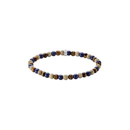 Thomas Sabo Bead-Armband In Braun- Und Blaut&ouml;nen in silber, bunt | Gr.: 19 cm