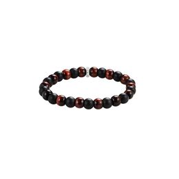 Thomas Sabo Armband Obsidian Und Rotes Tigerauge in silber, bunt | Gr.: 21 cm