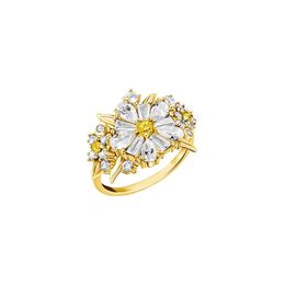 Thomas Sabo Cocktailring Lovely Daisy in gold, bunt | Gr.: 56