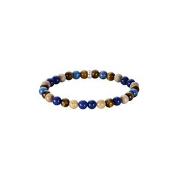 Thomas Sabo Bead-Armband In Braun- Und Blaut&ouml;nen in silber, bunt | Gr.: 17 cm