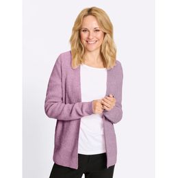 Sieh an! Strickjacke in orchidee-ecru-meliert | Gr.: 38