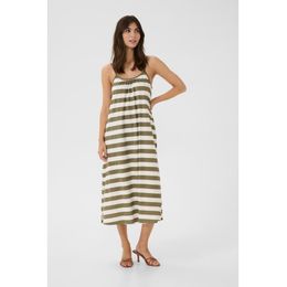 Culture Kleid CUbenzo A-shape in Dusky Green/White Stripe | Gr.: XL