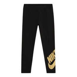 Nike Sportswear Leggings 'Club' Mädchen Größe 116 hellgelb / schwarz