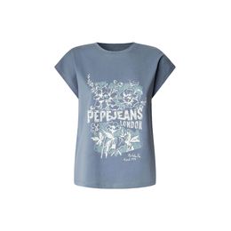 Pepe Jeans T-Shirt 'BERNICE' Damen Größe M hellblau / weiß