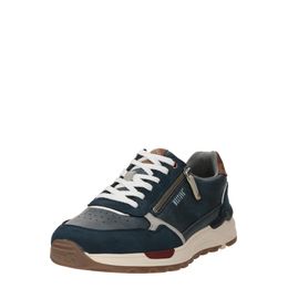 Mustang Sneaker Herren Größe 45 navy / rauchblau / cognac