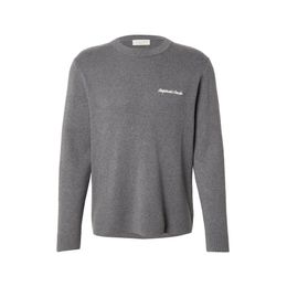 Jack & Jones JACK & JONES Pullover 'JORNORREBRO' Herren Gr&ouml;&szlig;e M dunkelgrau / wei&szlig;