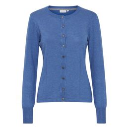 Pulz Jeans Strickjacke 'SARA' Damen Größe M blau / blaumeliert