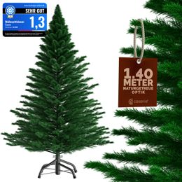 Casaria K&uuml;nstlicher Weihnachtsbaum 140cm PE Edeltanne realistische Optik