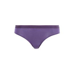 Slip BOSS "BRIEF CI", Damen, Gr. S, lila (schwarz lila 503), Jersey, Obermaterial: 95% Viskose, 5% Elasthan, unifarben, körpernah, Unterhosen, mit BOSS Schriftzug auf dem Bund