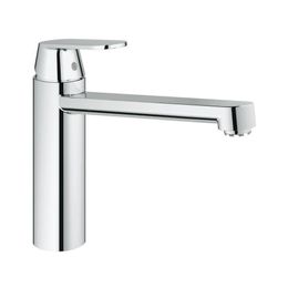 Grohe Eurosmart Cosmopolitan 1-Loch-Einhand-Sp&uuml;ltischbatterie, Niederdruck offene Warmwasserbereiter, Chrom, mittelhoher Auslauf 30194000