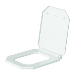 Duravit Serie 1930 WC-Sitz Wei&szlig; HG 367x36x437mm Oktogonal, mit Absenkautomatik, Sitzgarnitur abnehmbar, Edelstahl-Scharniere 0064890000