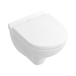 Villeroy & Boch Villeroy & Boch Tiefsp&uuml;l-WC sp&uuml;lrandlos O.novo 360x490x350 Oval wandh&auml;ngend Abg. waagerecht Direct-Flush Wei&szlig; Alpin CeramicPlus 5688R0R1