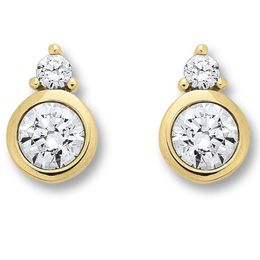 Paar Ohrh&auml;nger ONE ELEMENT "Zirkonia Ohrringe Ohrstecker aus 333 Gelbgold", gold, Ohrringe, Damen, Damen,mit Zirkonia, Gelbgold 333 Gold, Gelbgold 333, Gold, Damen Gold Schmuck