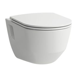 Laufen Pro Tiefsp&uuml;l-WC wandh&auml;ngend sp&uuml;lrandlos 530x360mm, f&uuml;r offene Befestigung in Nischen, Wei&szlig; H8209640000001