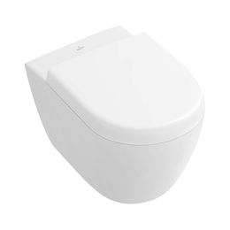 Villeroy & Boch Villeroy & Boch Tiefsp&uuml;l-WC sp&uuml;lrandlos Subway 2.0 355x480x360mm Oval wandh&auml;ngend Abgang waagerecht Direct-Flush, Wei&szlig; Alpin 5606R001