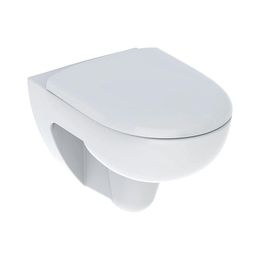 Geberit Renova Set Wand-WC Tiefsp&uuml;ler Rimfree, WC-Sitz T 54cm, Absenkautomatik Quick-Release Bef&uuml;r von oben, Wei&szlig; 500801001