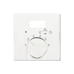 Busch J&auml;ger carat Thermostat-Abdeckung 1795TA-84 mit Schalter davos/studioweiss 2CKA001710A3725
