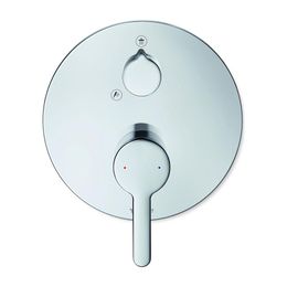 Duravit C.1 Einhebel-Brausemischer Unterputz, Anzahl Verbraucher 2, Chrom, Hand-/Kopfbrause, 22,5l/min, Rosette rund, d.170mm C14210012010