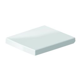Duravit Vero WC-Sitz Rechteckig, Wei&szlig; Hochglanz 340x45x428mm mit Absenkauto. Sitzgarnitur ab. Edelstahl-Scharniere, &uuml;berlappend 0067690000